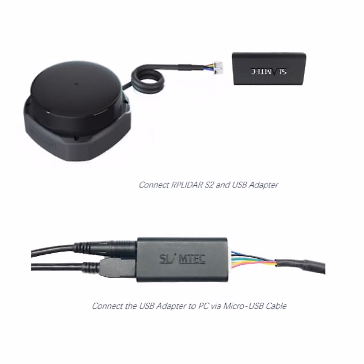 Seeed Studio RPLiDAR S2 Low Cost 360 Degree DTOF Laser Range Scanner, Lidar Scanner with 30 Meter Radius Ranging Distance, and 0.12° Angle Resolution, IP65-Rated for Indoor/Outdoor Use.