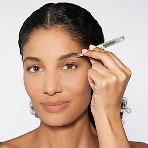 Tweezerman Studio Collection Stainless Steel Regency Finish Collection Slant High Definition Brows