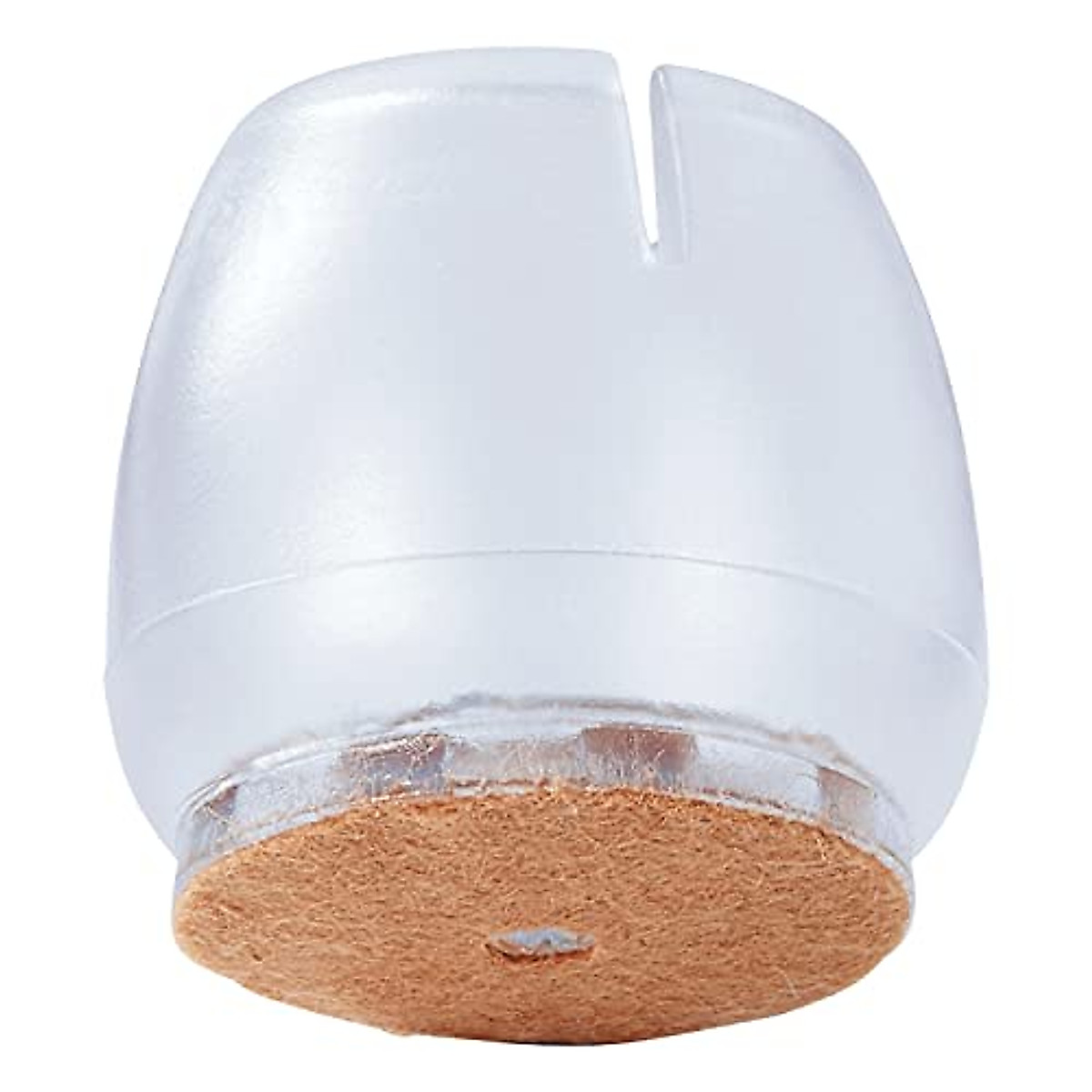 Scotch Chair Tips, 24PCS Chair Leg Floor Protectors for Hardwood Floors, Round, Clear, 1" (6-Pack of 4 Chair Pads)