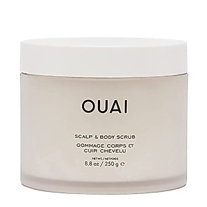 OUAI Scalp & Body Scrub. Deep-Cleansing Scrub for Hair and Skin that Removes Buildup, Exfoliates and Moisturizes. Made with Sugar and Coconut Oil. Free from Parabens, Sulfates and Phthalates (8.8 oz)