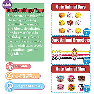 105 PCS Assortment Party Favors Toys for kids, Premium Mini Ctue Favors for All Ages kids Grils,Prize Box Toys,Goody Bag Fillers,pinata stuffers,Carnival Prizes for Boys and Girls 4-10