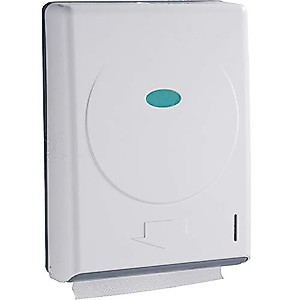 Paper Towel Dispenser Wall Mount, C Fold Paper Towel Dispenser, Multifold Towel Dispenser for Home and Commercial Use, Bathroom Tissue Holder,White by Cq acrylic