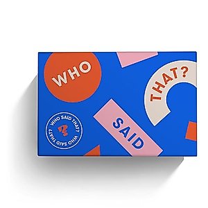 Who Said That?: A game of quotes 430 cards