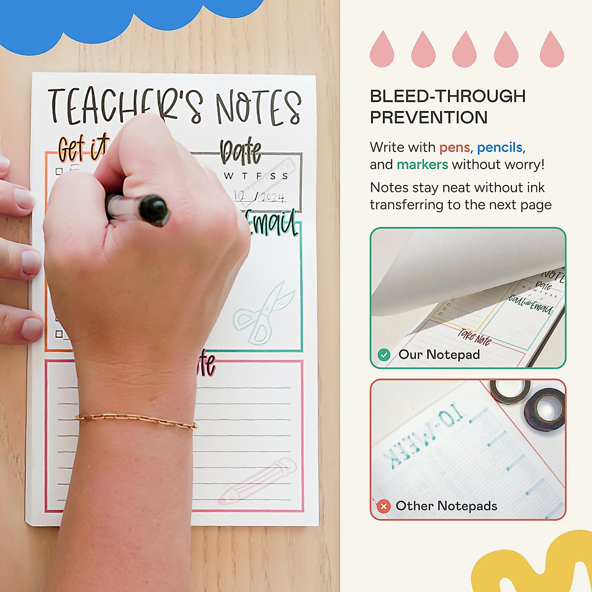 Teacher Notepad | Teacher Appreciation Gifts | Made in the USA (Teacher Notepad)…