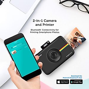 Zink Polaroid SNAP Touch 2.0 – 13MP Portable Instant Print Digital Photo Camera w/ Built-In Touchscreen Display, Black