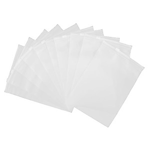 10 Pieces Frosted Thick Reclosable Zipper Poly Bag Storage Packaging Bag for Gift Clothes Shoes Jewelry - 14x20