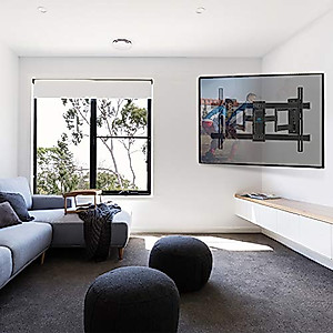 Corner TV Wall Mount Full Motion- Corner TV Bracket Fits 37-70 Inch LED, LCD 4K Flat Curved Screen TVs- Hold up to 99 lbs Max VESA 600x400 W/Tilt, Swivel and Level