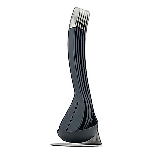 Joseph Joseph Nest 100 Utensils Compact Stacking Kitchen Tool Set with Magnetic Storage Stand, 5-piece, Gray