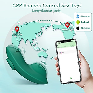 Wearable Panty Vibrator Adult Sex Toys-App Remote Control Mini Butterfly Clitoral Vibrator with Strong Magnetic Clip and 9 Vibrating Modes for Women Couple