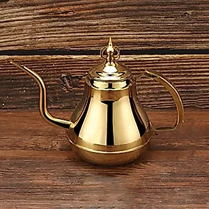 PDGJG Stainless Steel Coffee Drip Pot Gooseneck Kettle Teapot Tea Maker with Filter Induction Cooker Tea Kettle Kitchen Tools