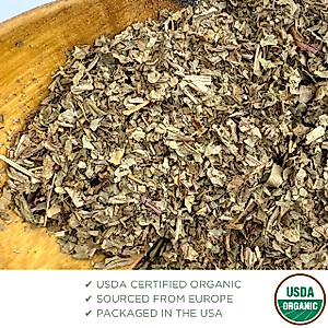 Organic Plantain Leaf 4 oz. (113g), USDA Certified Organic Dried Broadleaf Plantain Leaf Tea, Organic Plantain Herb, Dried Plaintain Herb, Cut & Sifted