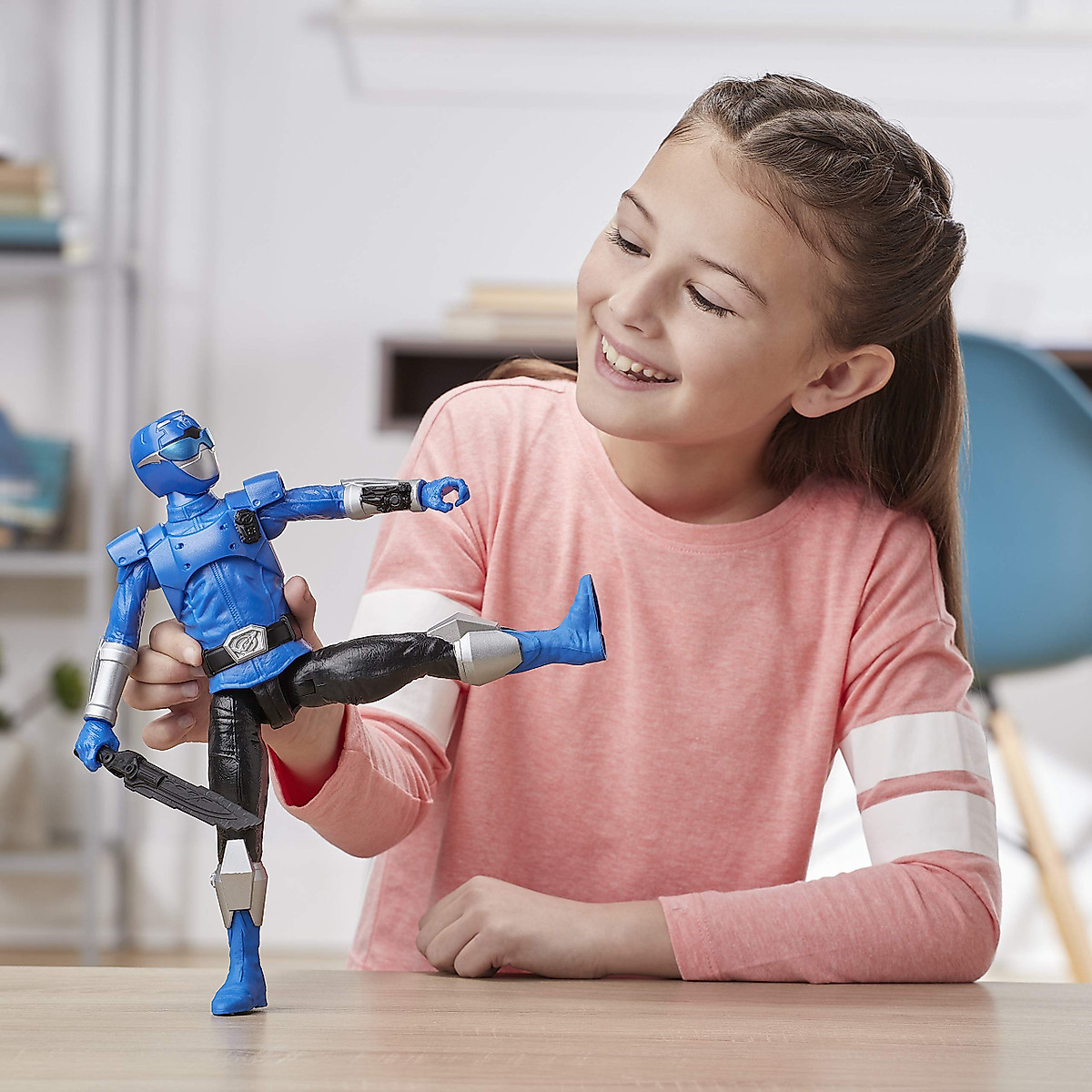 Power Rangers Beast Morphers 12" Beast-X Blue Ranger Action Figure Toy Inspired by The TV Show