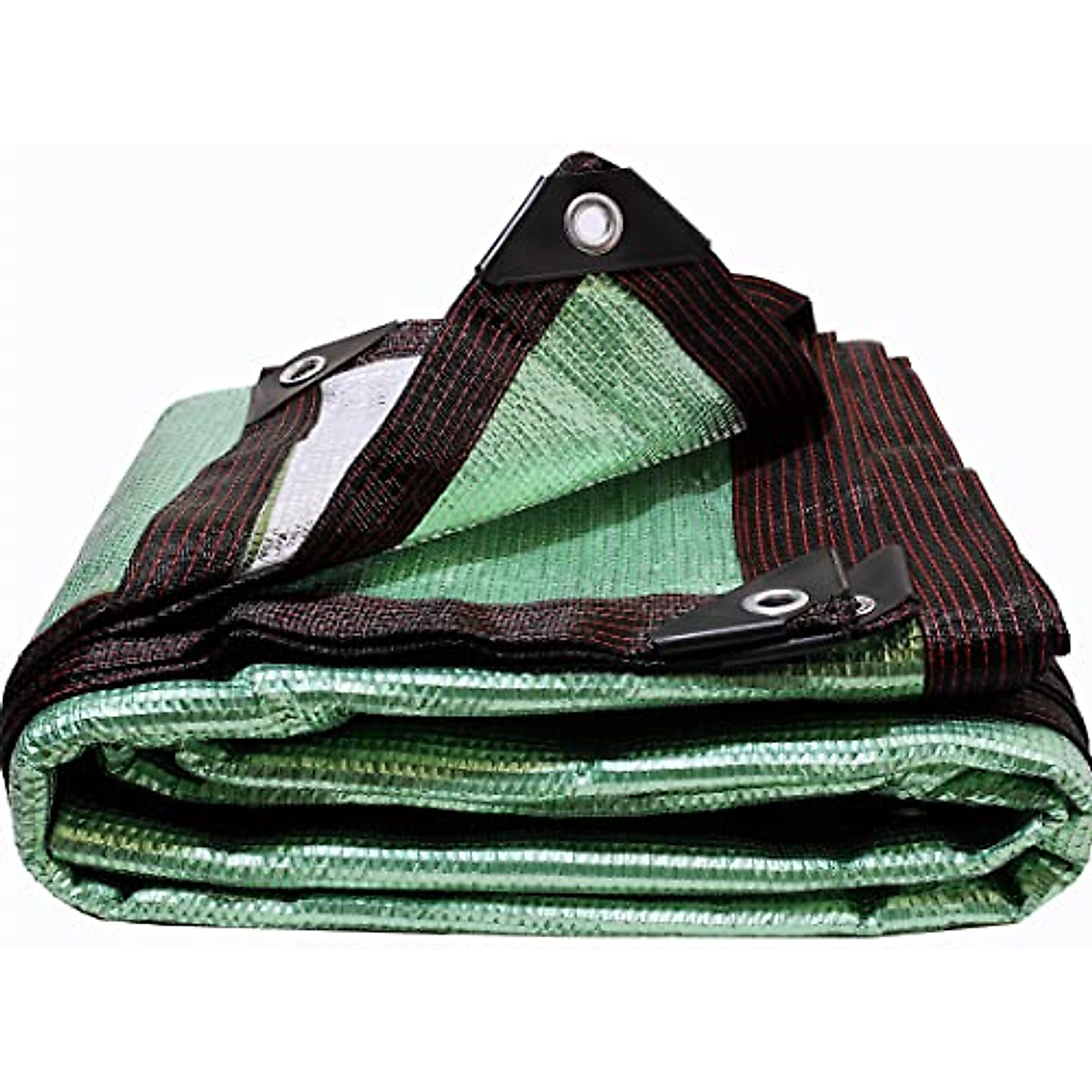 e.share 95% Green Aluminet Sun Shade Cloth Fabric Privacy Screen Car Cover Pet Cover with Grommets for Patio Garden Pergola Cover Canopy 6.5x6 FT