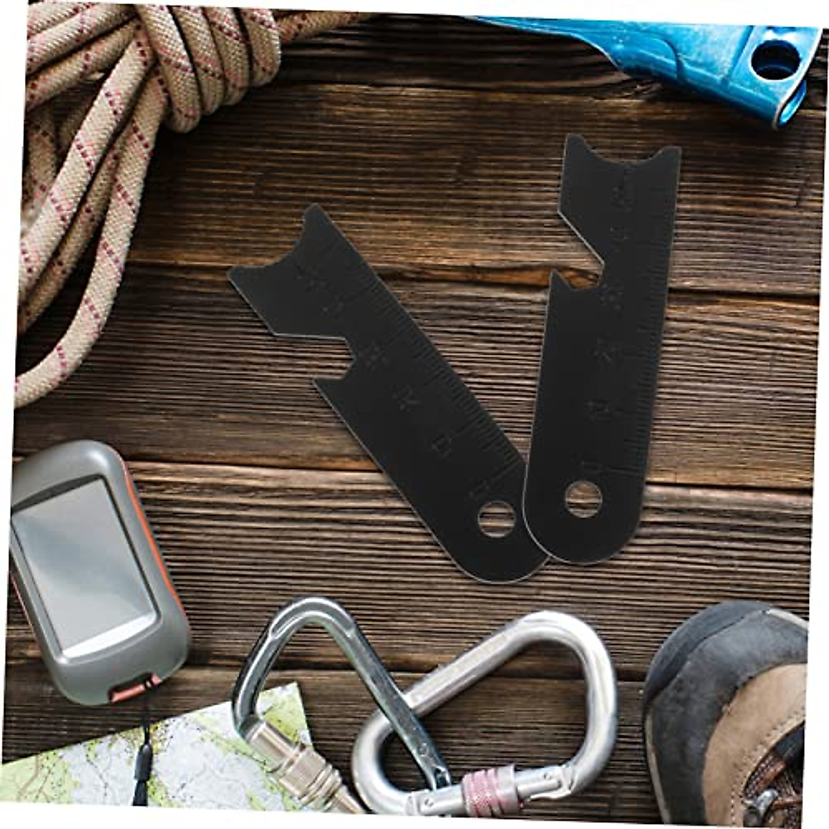 FAVOMOTO 10pcs Ferrocerium Stone Living Striker Scraper Keychain Activity Scrapers Fire Premium Function Lighter Starter Drilled Emergency Flint Flintstone Backing Rod Lightweight Outdoor