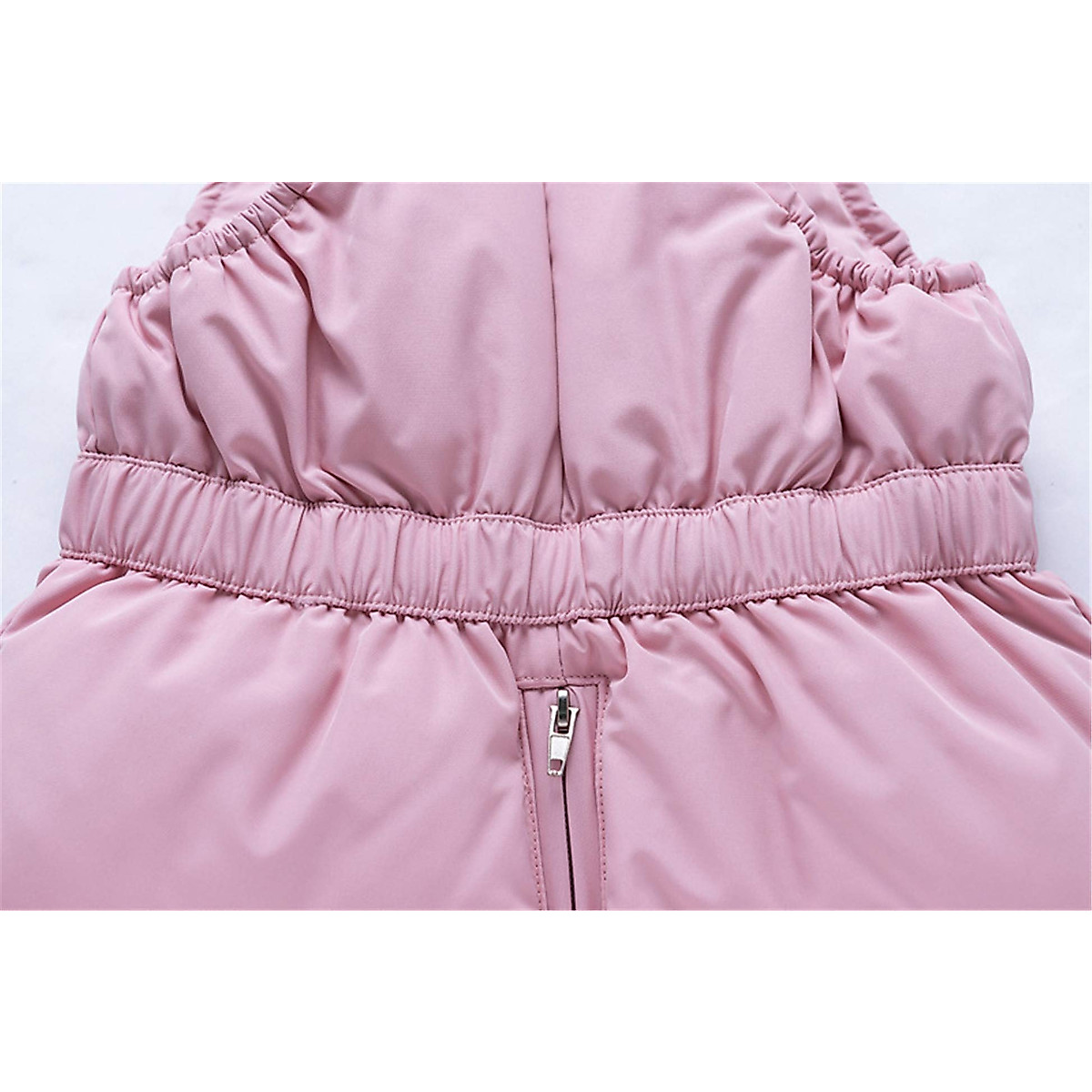 JELEUON Baby Girls Two Piece Winter Warm Hooded Snowsuit Puffer Down Jacket with Snow Ski Bib Pants Outfits