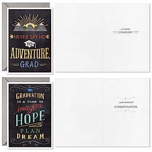 Hallmark Graduation Card Assortment (16 Cards with Envelopes) Inspirational Quotes