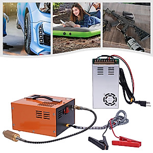 PCP Air Compressor, 30MPA 4500PSI High Pressure Pump Airgun Rifle PCP Air Compressor 110V/12V 300Bar Portable High Pressure Airgun for PCP Rifle, 250W