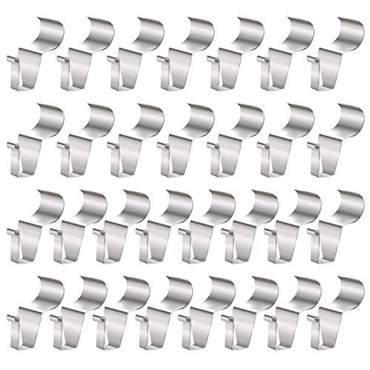 MUAKIOY (30 Pack) Vinyl Siding Hooks Hanger, No-Hole Needed Heavy Duty Vinyl Siding Clips for No Damage Hanging Things on Siding