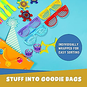 Party Faves 120PC Party Favors for Kids Goodie Bags Classroom Carnival Birthday Treasure Box Prizes Pinata Stuffers