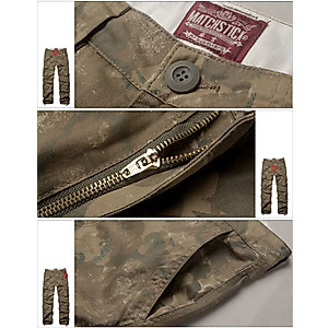 Match Men's Military Camouflage Wild Cargo Pants (44,Dark Forest camo)