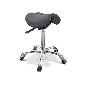 Master Massage Berkeley Ergonomic Split Style Saddle Stool in Royal Blue