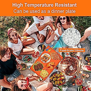 36 Inch Griddle Cover for Blackstone Grill Accessories Set 28 22 17 Inch Large Silicone Flattop Grill Protective Mat Cover Outdoor BBQ Griddle Mat for Blackstone under Grill Deck Protector