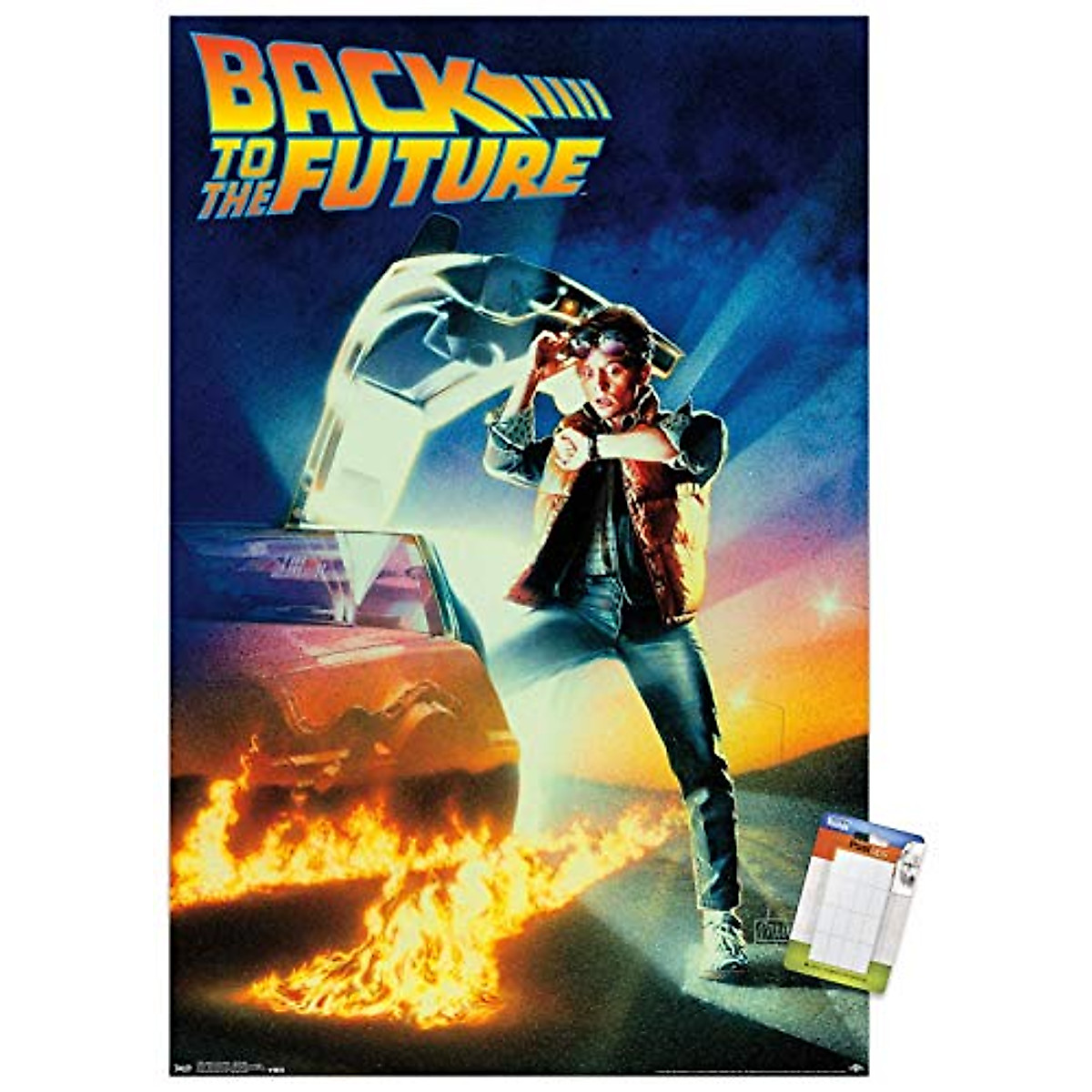Trends International Back to the Future - One Sheet Wall Poster, 22.375" x 34", Premium Poster & Mount Bundle