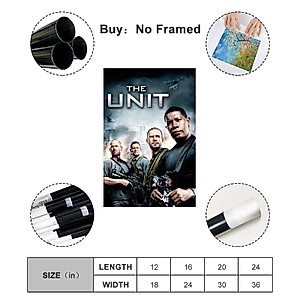 The Unit TV Series Poster Classic Restaurant Corridor Decoration 1 Canvas Poster Wall Art Decor Print Picture Paintings for Living Room Bedroom Decoration Unframe:12×18inch(30×45cm)