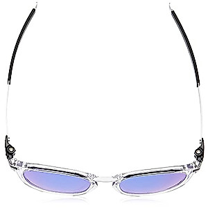 Oakley Men's OO9439 Pitchman R Round Sunglasses, Polished Clear/Prizm Sapphire, 50 mm