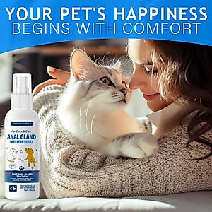 NHZ Pet Anal Gland Care Spray, Anal Gland Spray for Dog, Relieve Itching, Remove Unpleasant Odor, Natural Ingredients, 100ml