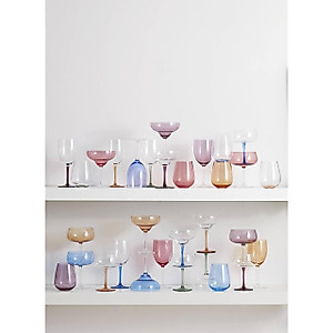 Oneida Bottoms Up Wine Glasses, Set of 4, 4 Count, Multi