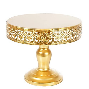 Cake Stand 10 Inches Round Cupcake Stands Gold Pedestal Holder Party Dessert Display Stand for Wedding Brithday Celebration Baby Shower Gold