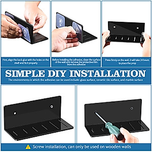 6.7-inch Knife Holder Punch-Free Knife Bar Strong Knife Acrylic Holder Cheese Knife Organizer Kitchen Knife Cutlery Organizer 2Pack