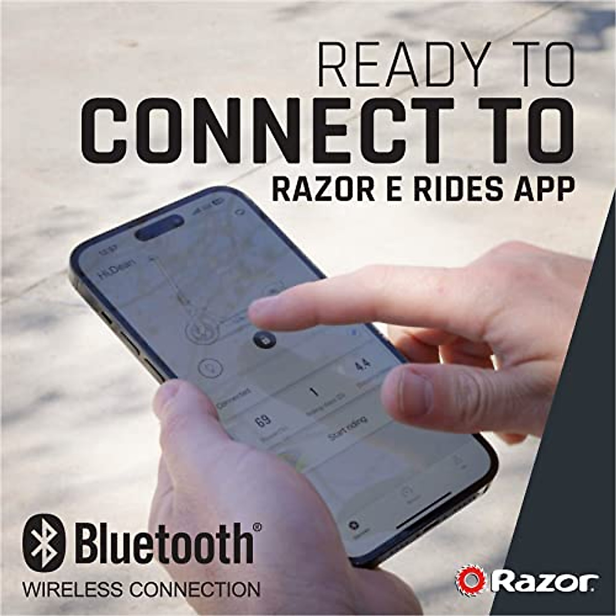 Razor C45 Electric Scooter – Up to 19.9 MPH with Cruise Control, Up to 23 Miles of Range, Foldable and Portable, Bluetooth Wireless Tech Enabled to Connect to Razor E Rides App [Amazon Exclusive]