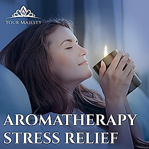 Sacred Forest Cedar & Sandalwood Candle [60H Burning Time] Natural Soy Candle Scented Infused with Essential Oils, Smokeless Aromatherapy Candle 8.81 Oz, Gift Packaging Included