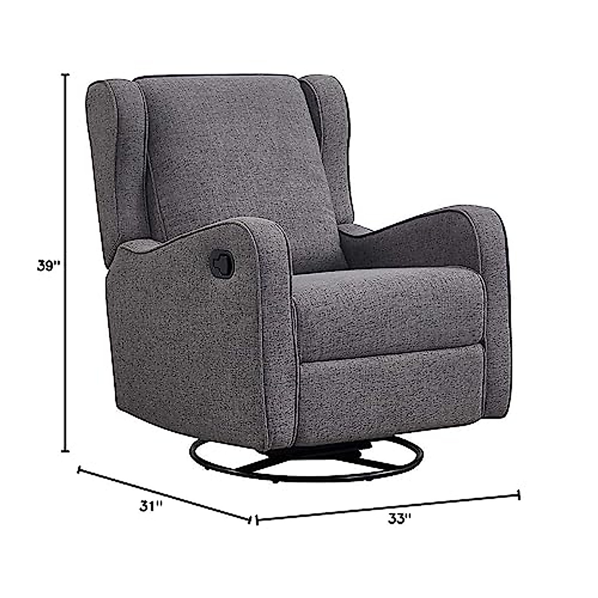 Westwood Design Nursery Glider Rocker, Steel