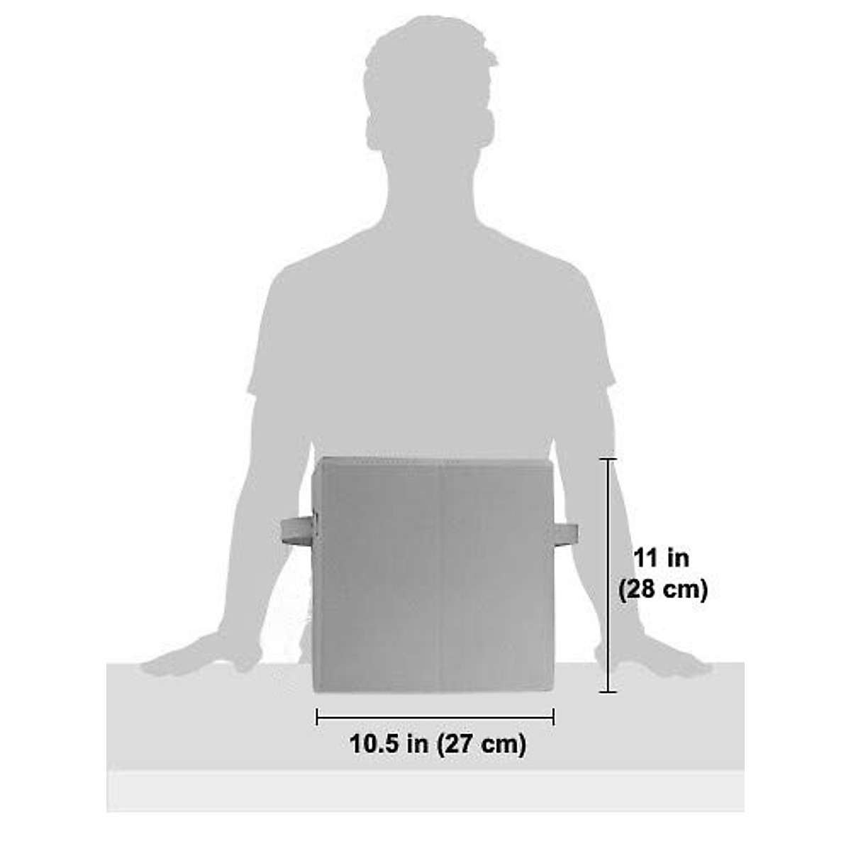 (10-Pack, Grey) Storage Bins, Containers, Boxes, Tote, Baskets| Collapsible Storage Cubes For Household Organization | Fresh Fabric & Cardboard