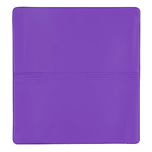 Purple Vinyl Checkbook Cover, Top Tear Personal Vinyl Checkbook Cover