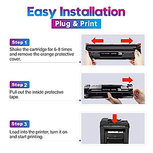 ONLYU Compatible Toner Cartridge Replacement for HP 78A CE278A 278A CE278AC 78 278 CE278AD CE278 Toner for HP Laserjet Pro M1536dnf P1606dn M1536 P1566 P1560 P1606 Printer (Black, 2-Pack) (78a Black)