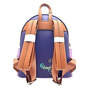 Loungefly X LASR Exclusive Disney Little Mermaid Ursula & Vanessa Lenticular Mini Backpack - Fashion Cosplay Disneybound Cute Backpacks