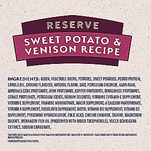Natural Balance Limited Ingredient Adult Grain-Free Wet Canned Dog Food, Reserve Sweet Potato & Venison Recipe, 13 Ounce (Pack of 12)