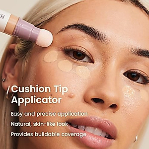 JOAH Perfect Complexion Under Eye Concealer and Serum, Korean Makeup, Hydrating Under Eye Serum Concealer Stick for Dark Circles and Puffiness, Peptide Serum with Medium Coverage