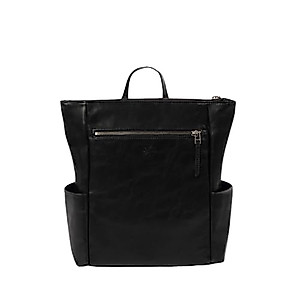 Freshly Picked Mini Minimal Diaper Bag Backpack, Onyx Black
