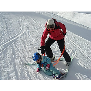 skiguard Ski Harness Trainer for Kids: Helping Toddler Learn to Ski with Support, Kids Ski Harness with Back Gripper Handle and Long Ski Leash, Child Ski Harness with Backpack for Age 2¡§C8