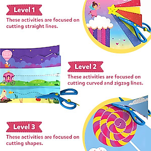 Skillmatics Art & Craft Kit - Snip, Snip Unicorns & Princesses, Practice Scissor Skills with Activity Book, Gifts for Toddlers, Girls & Boys Ages 3, 4, 5, 6, 7