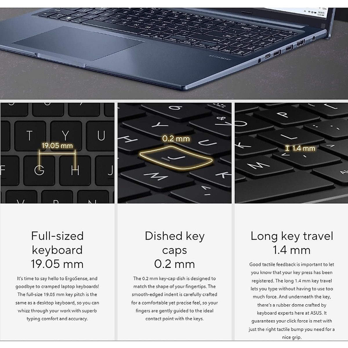 ASUS 2023 Newest Vivobook Laptop, 16" HD Display, AMD Ryzen 7 5800HS Processor(Beat i7-1195G7), 12GB RAM, 1TB SSD, AMD Radeon Graphics, WiFi 6, Chiclet Keyboard, Thin and Light, Windows 11 Home
