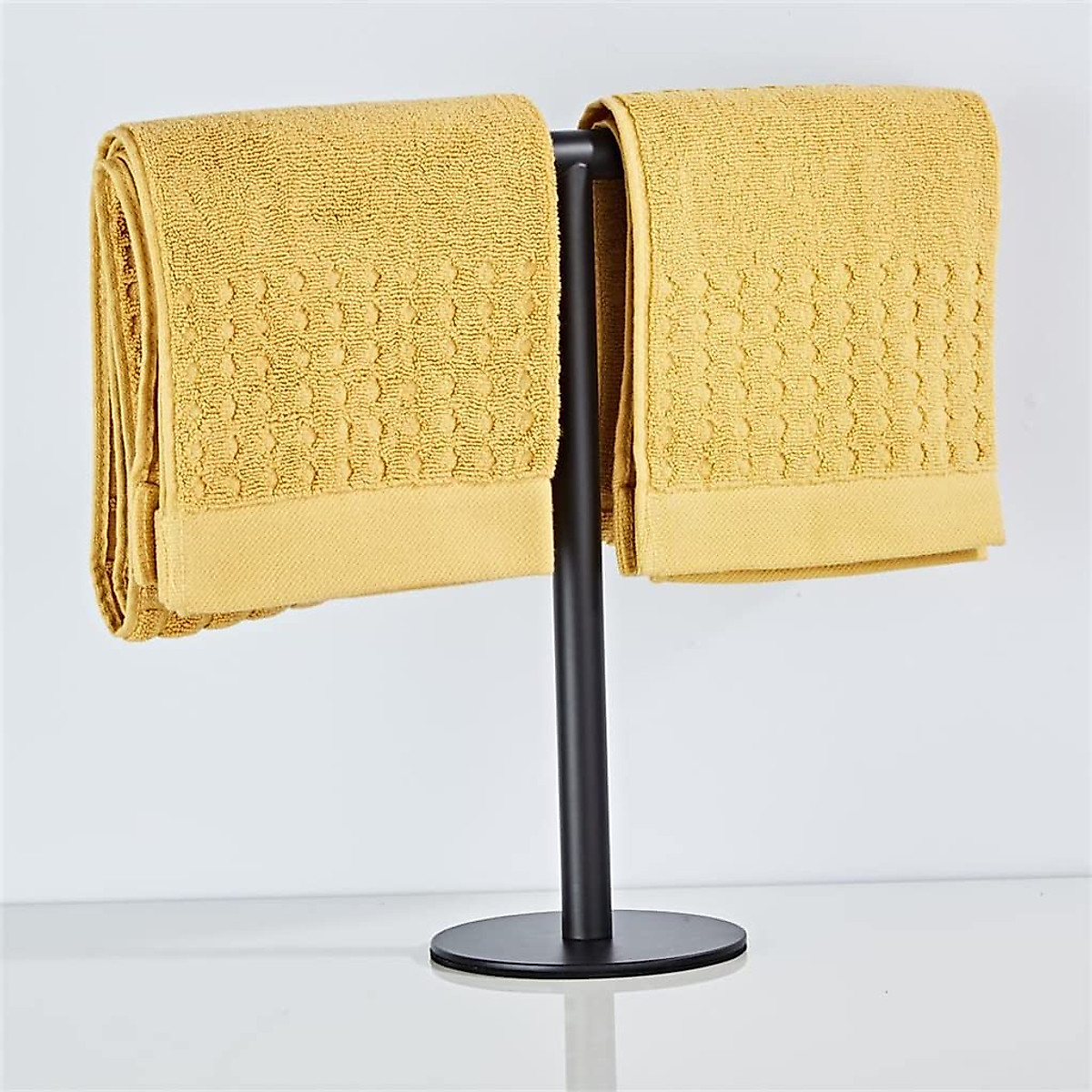 YTYZC Movable Free-Standing Hand Towel Holder Standing Tree Rack Bath Towel Stand Bathroom Vanities Countertop