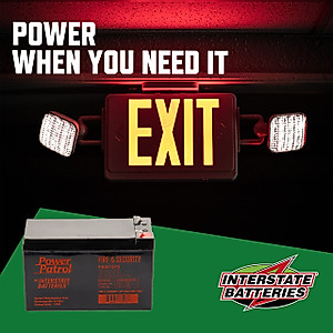 Interstate Batteries 12V 7Ah Fire & Security Battery (8-Count) (F1 Terminal) SLA AGM VRLA Power Patrol Rechargeable Replacement for Fire Alarms, Security Systems (FAS1075)