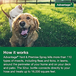 Advantage Yard & Premise Spray | Kills Fleas & Ticks & More | 32 oz.