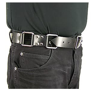 Axovus Preimum Leather Bondage Hobble Belt - Wrist, Ankle BDSM Fetish Restrains also functions as Fashion Belt (Large)